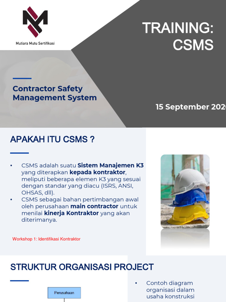 Materi Training - CSMS - MMS | PDF | Bisnis | Komputer