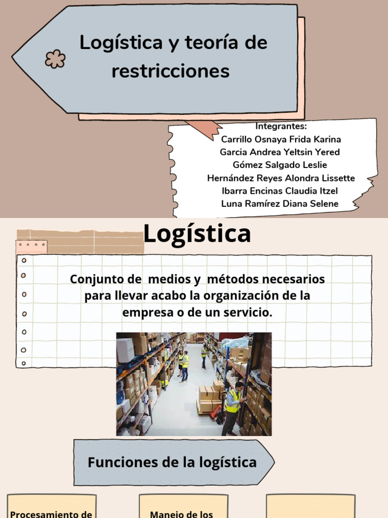Exposición Tema 4 | PDF | Logística | Teoría