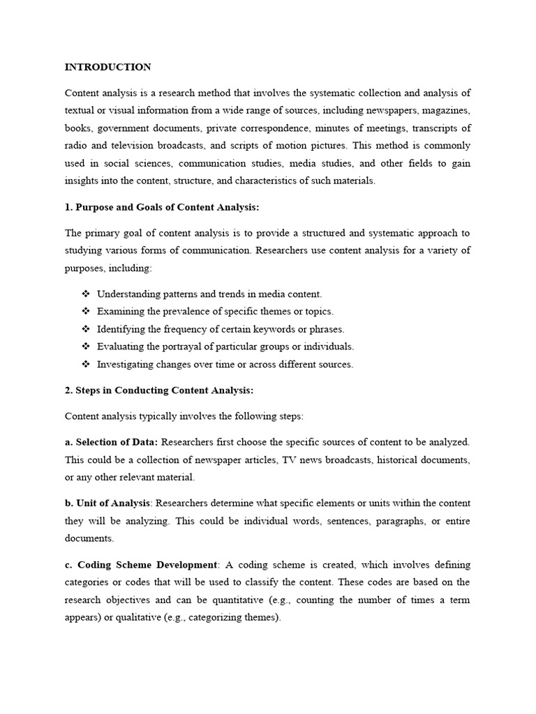 Content Analysis | PDF | Analysis | Science
