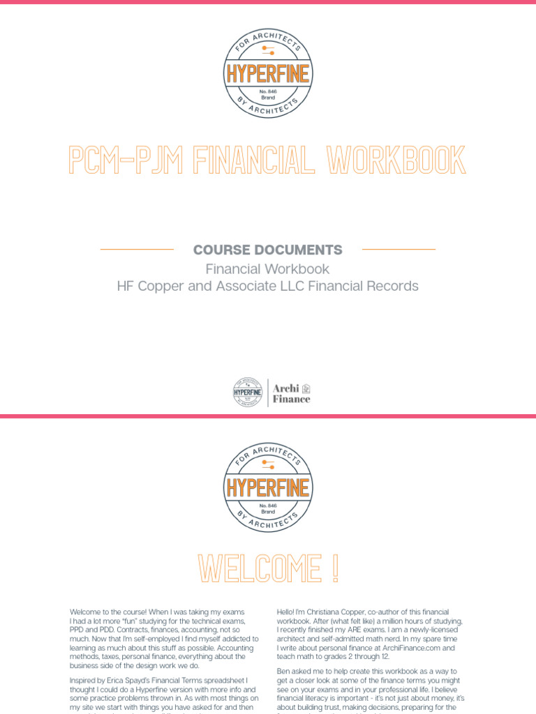 Financial Workbook Sample | PDF | Expense | Revenue