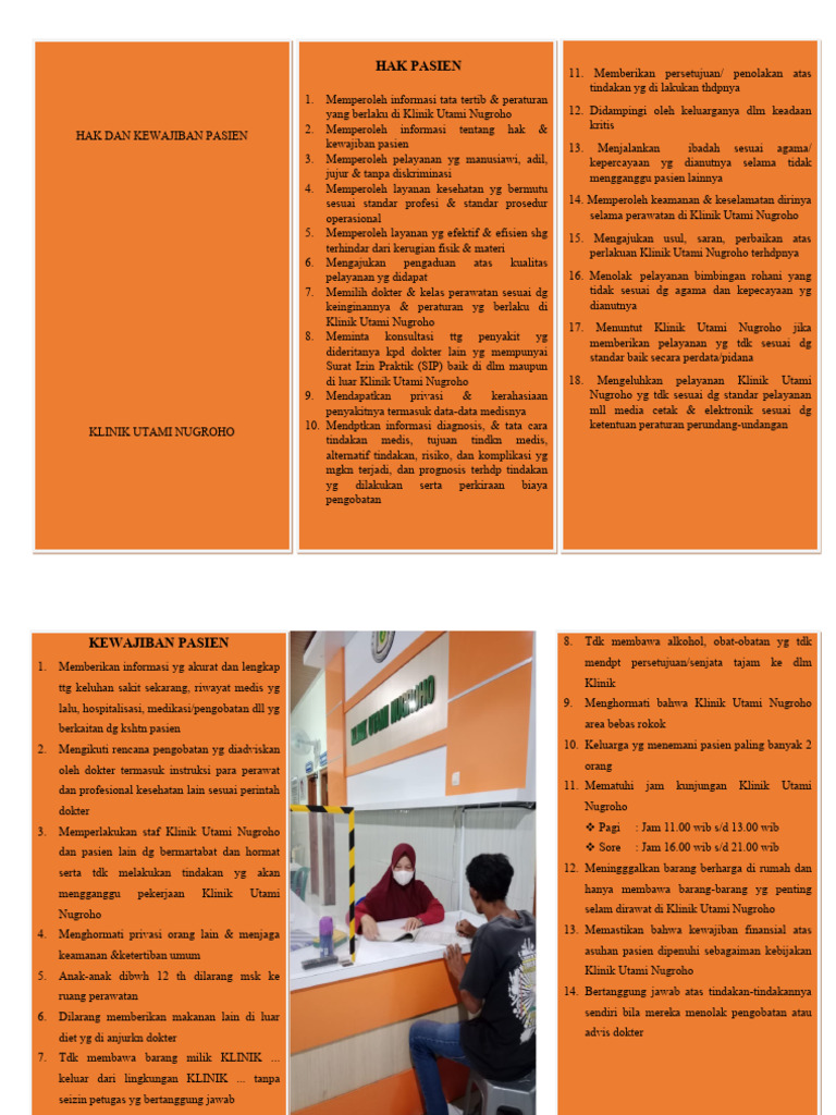 3.1.1 Leaflet Hak Dan Kewajiban Pasien - BARU | PDF