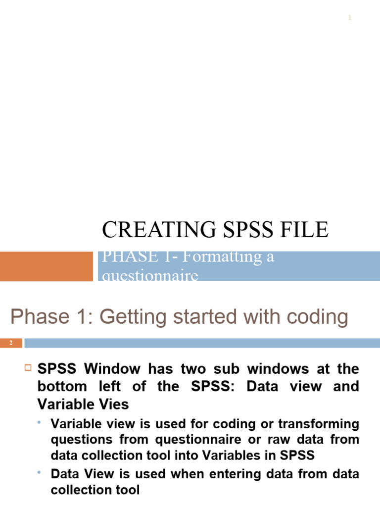 Creating SPSS File | PDF | Spss | Significant Figures