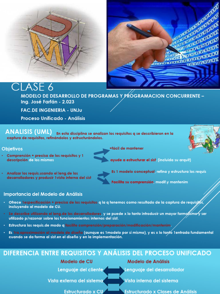 Clase 6 Proceso Unificado - Analisis 2023 | PDF | Objeto (informática) | Lenguaje de modelado ...