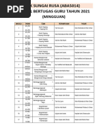 Jadual Guru Bertugas 2025 | PDF