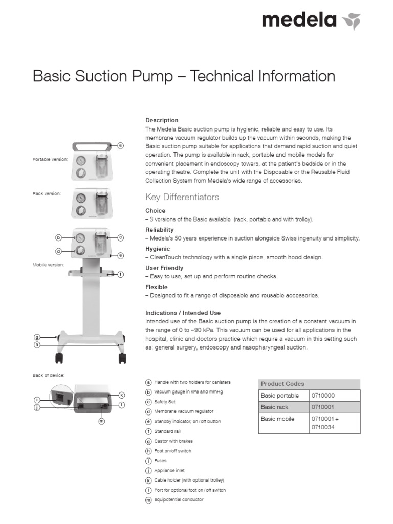 Basic Technical Information Fact Sheet | PDF | Pump | Vacuum