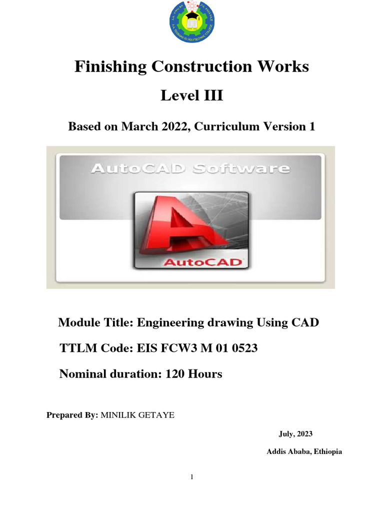 Autocad TTLM From Minilik.g 2023 G.C | PDF | Menu (Computing) | Window (Computing)