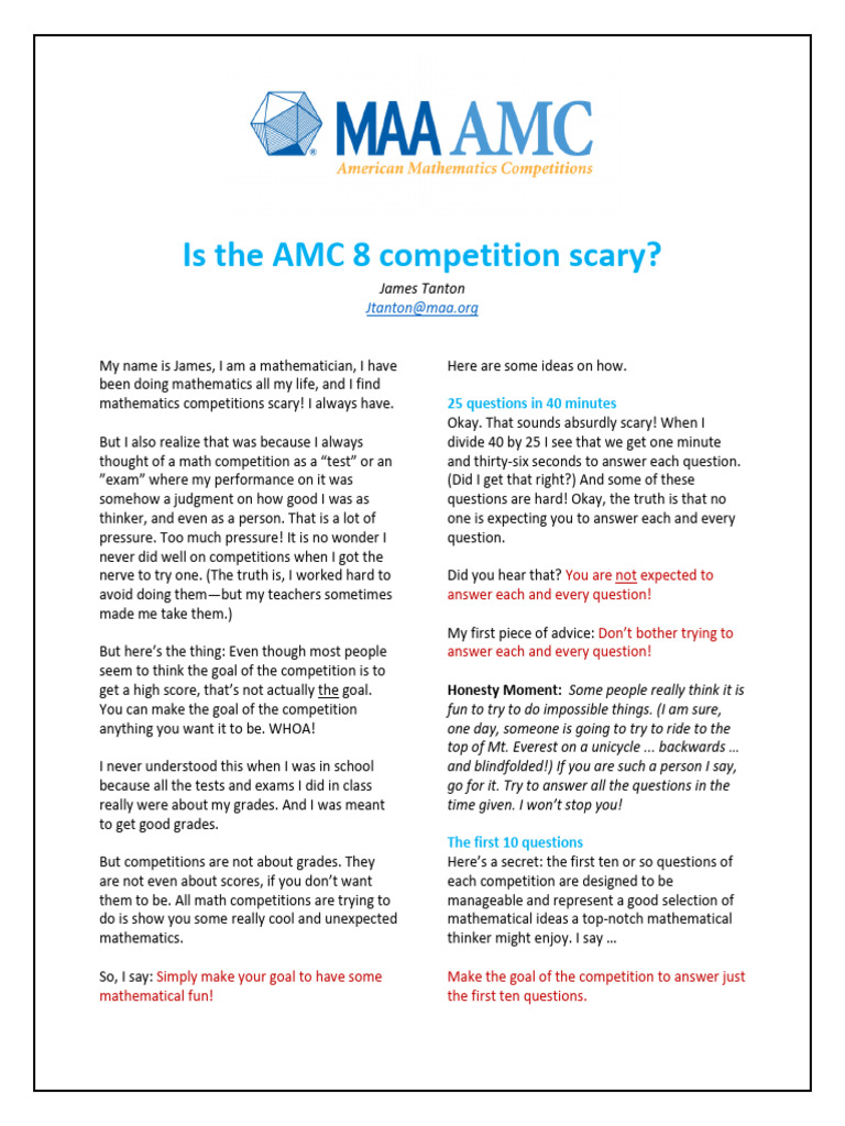 2021 2022 AMC 8 Practice | PDF | Mathematics