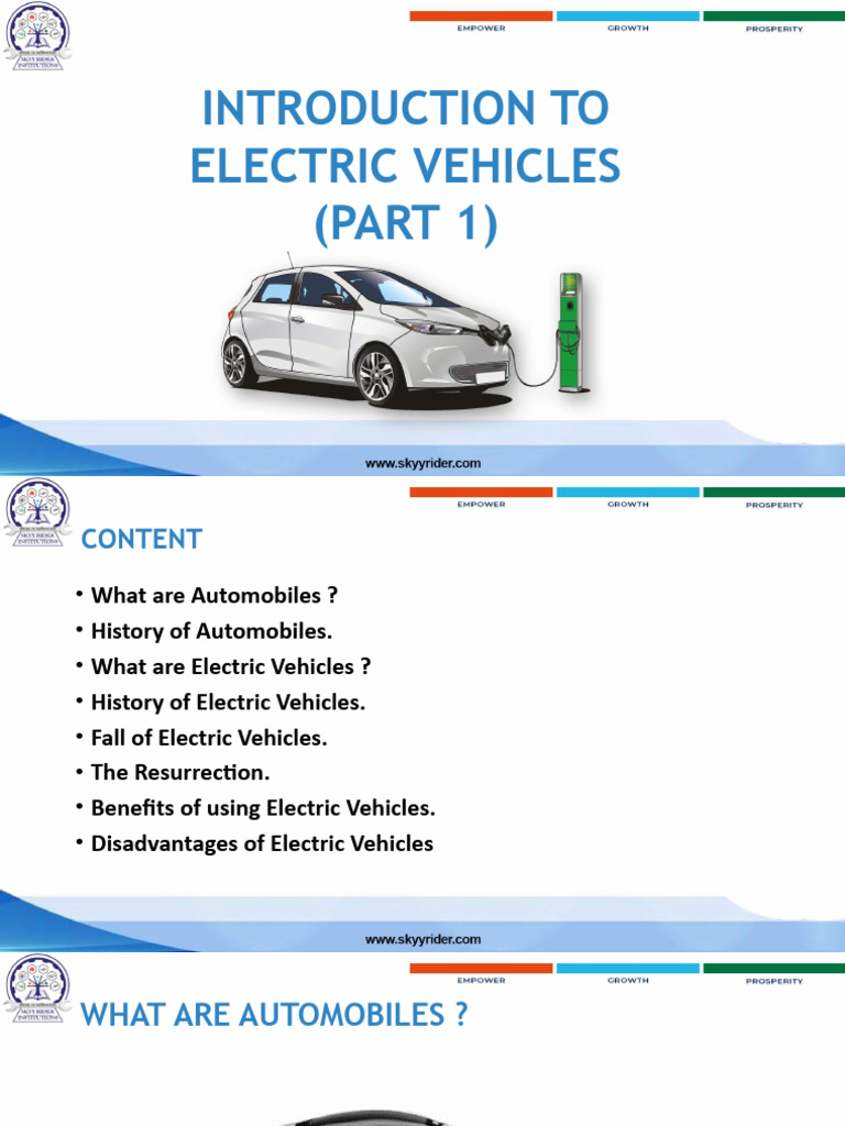 Introduction To EV (Part 1) | PDF | Electric Vehicle | Car