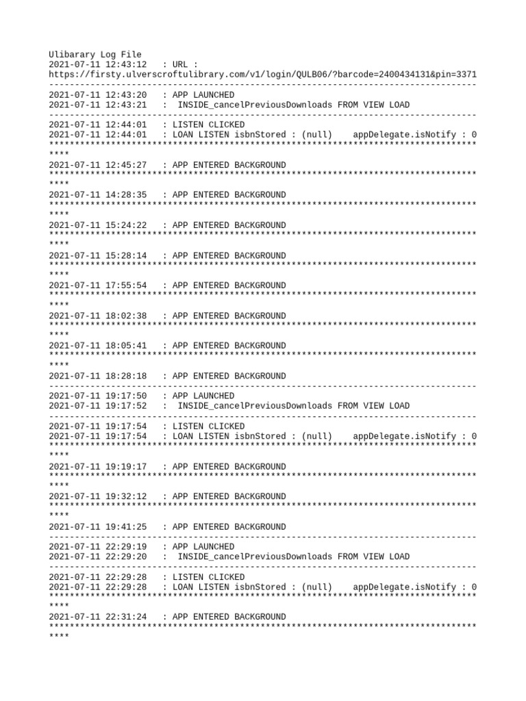 Ios Log File | PDF | Software | Hypertext