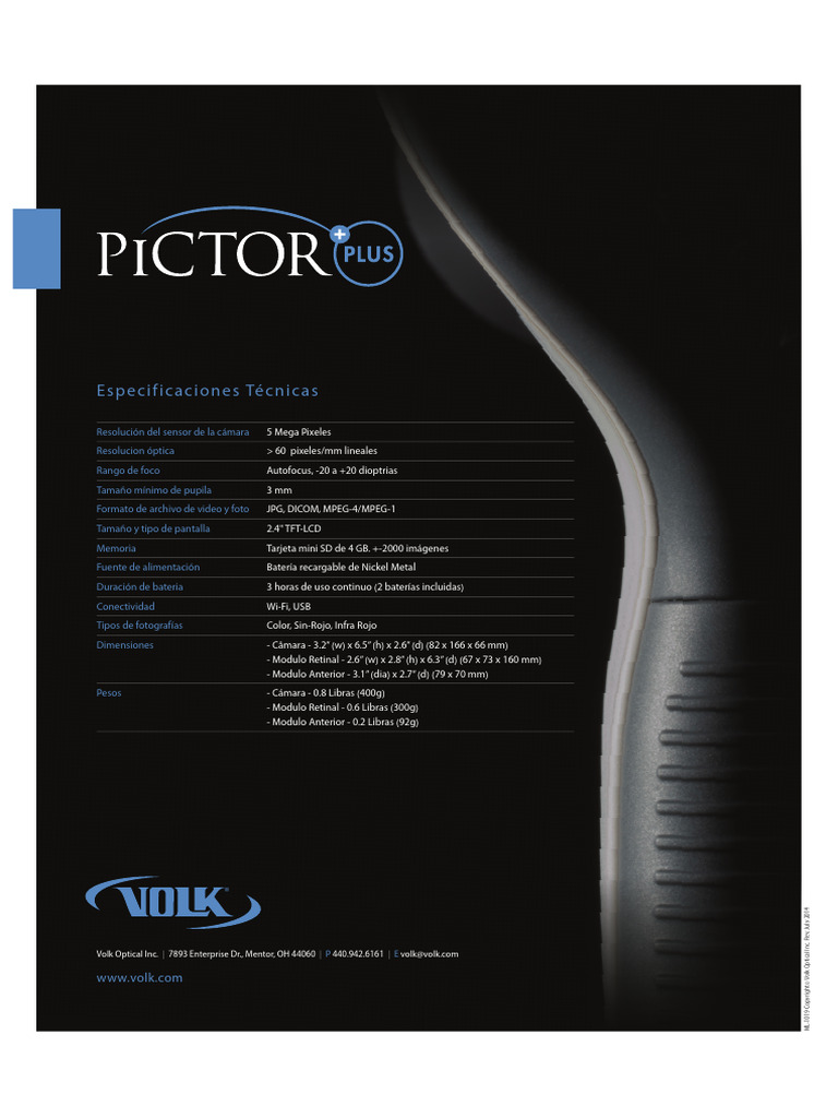 Pictor Plus | PDF | Diodo emisor de luz | Vídeo