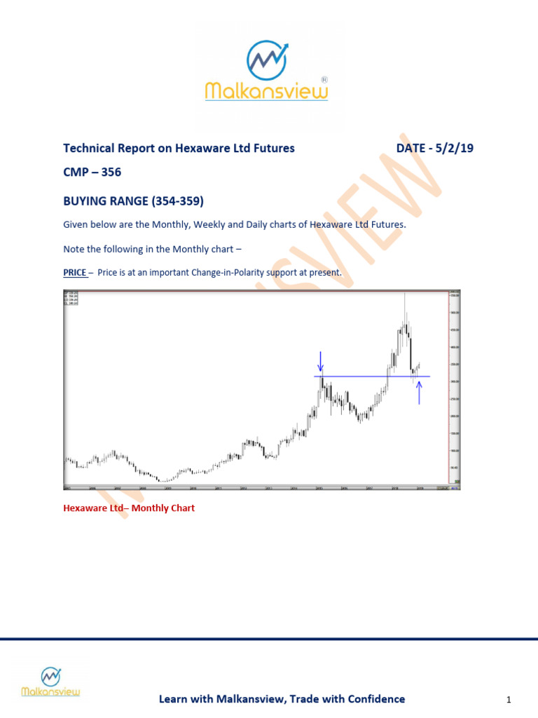 Hexaware Futures Feb 2019 Report | PDF | Technical Analysis | Stocks