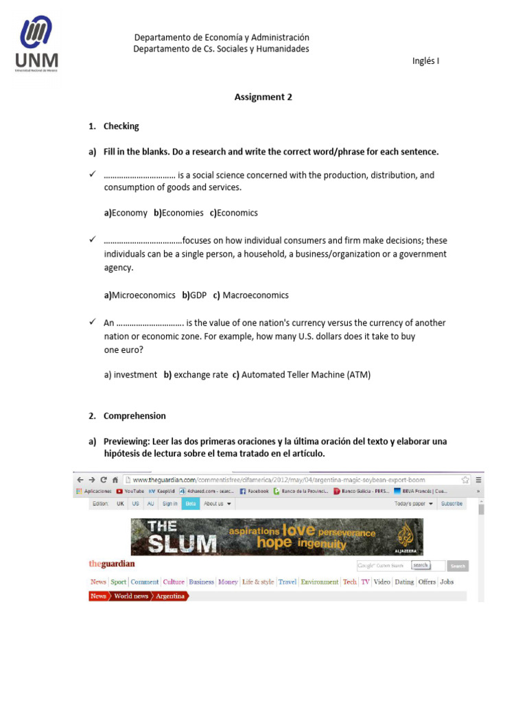 Assignment 2 Ing I 2c 2020 (8739) | PDF | Economic Growth | Business Cycle