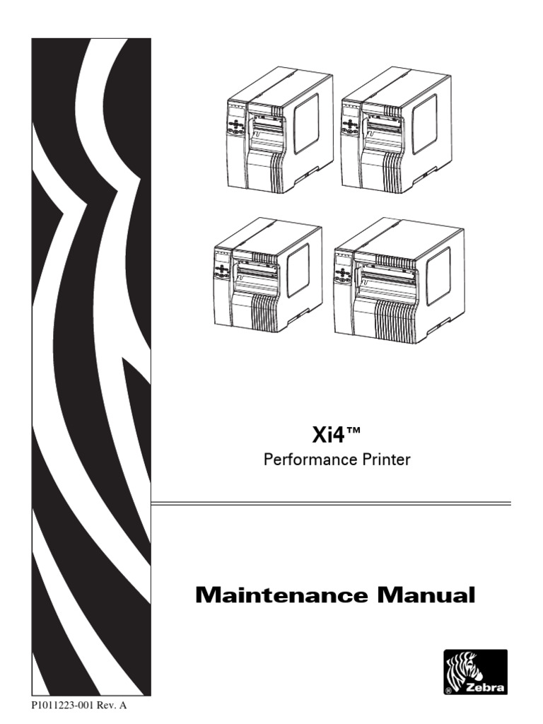 Zebra Xi4 Maintenance Manual | PDF | Computer Engineering | Computing