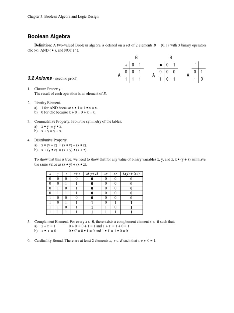 Boolean | PDF | Boolean Algebra | Teaching Mathematics