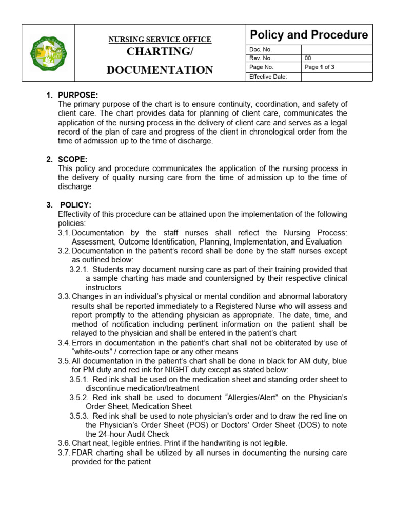 Charting Documenting | PDF | Patient | Nursing