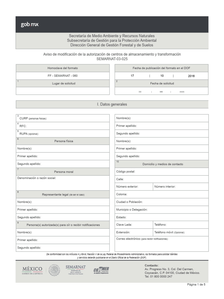 Modificación de Autorización SEMARNAT | PDF