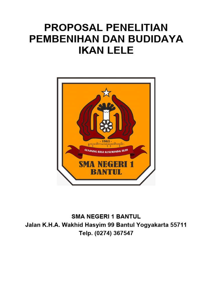 Kelompok 6 - XI IPS 2 - Proposal Penelitian Pembenihan Dan Budidaya ...