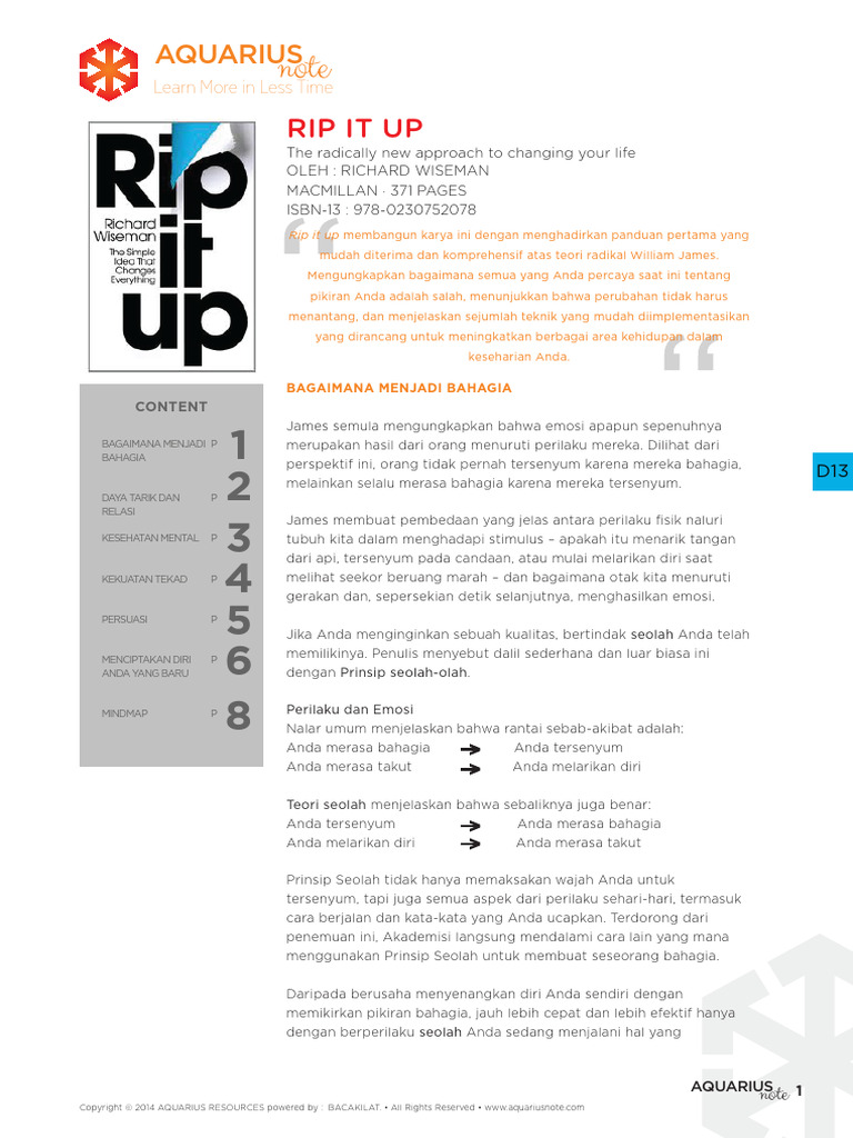 Rip It Up | PDF | Pengembangan Diri