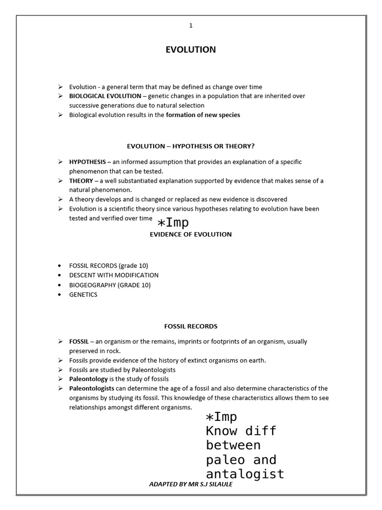 Evolution | PDF | Homo | Evolution