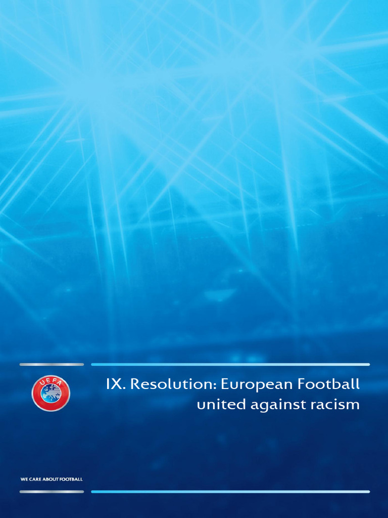 UEFA's Commitment to Eradicating Racism | PDF | Association Football ...