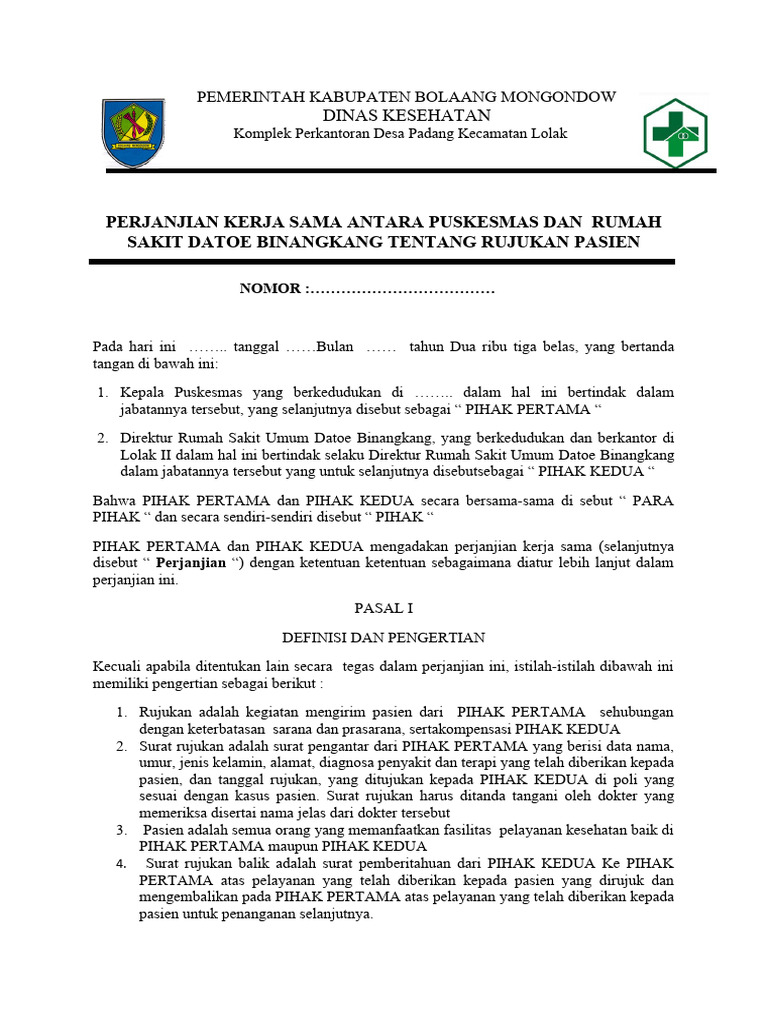 Mou Rumah Sakit Pdf