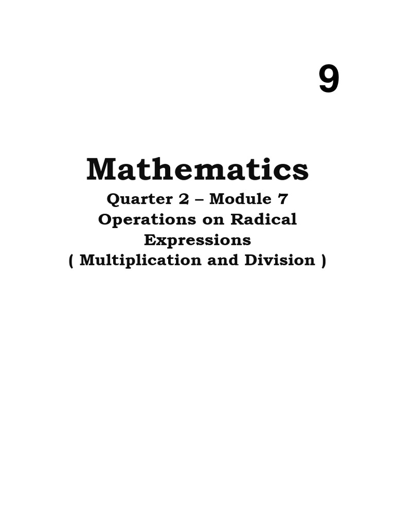 7 - Q2 Math | PDF | Exponentiation | Multiplication
