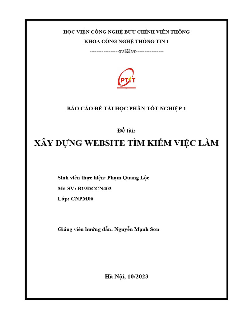 B19DCCN403 - PH M Quang L C - Baocaotuan5 | PDF