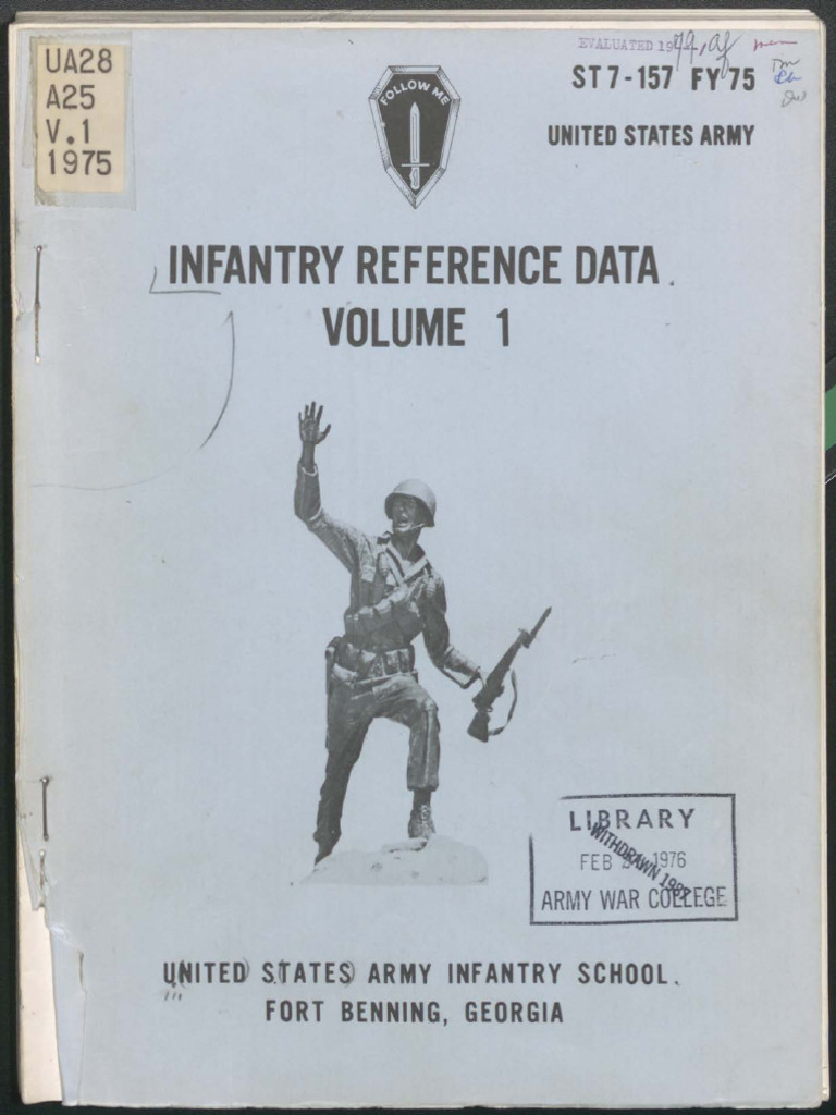 Infantry Reference Data Handbook | PDF | Infantry | United States Army