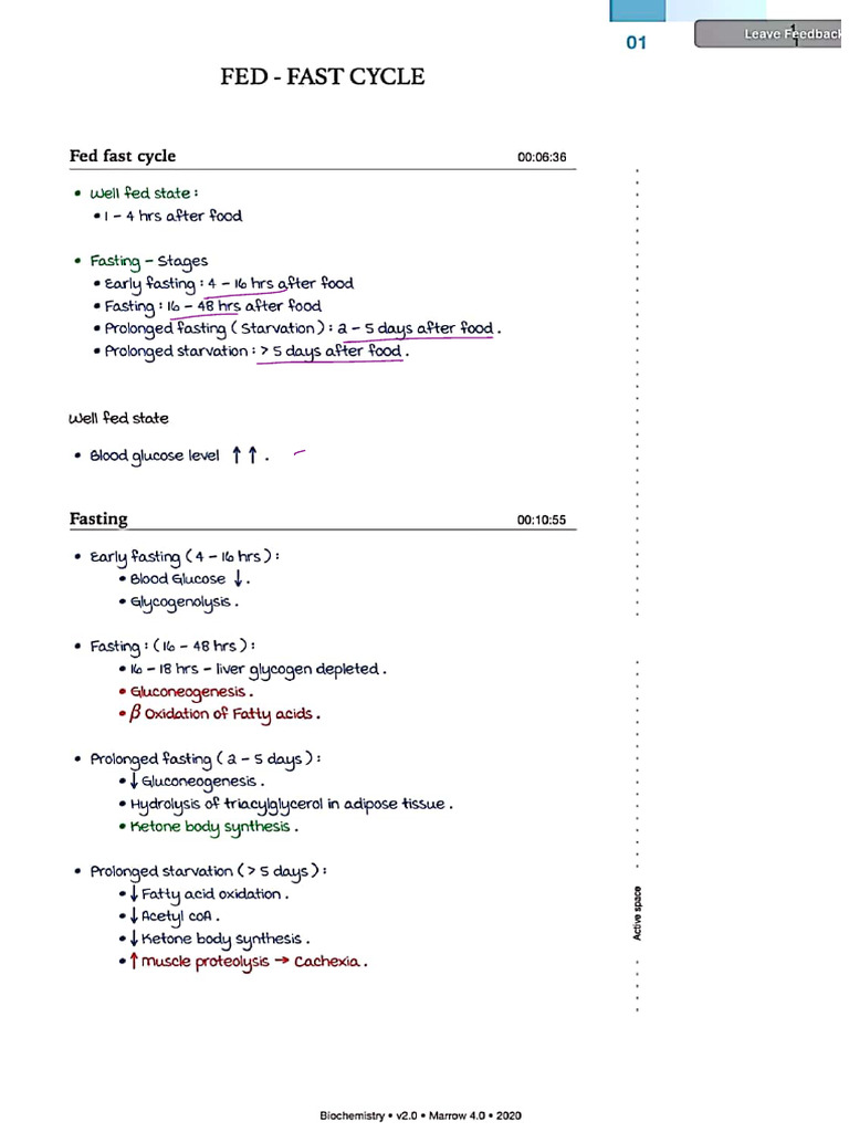 Marrow Biochemistry Notes Edition 8 | PDF