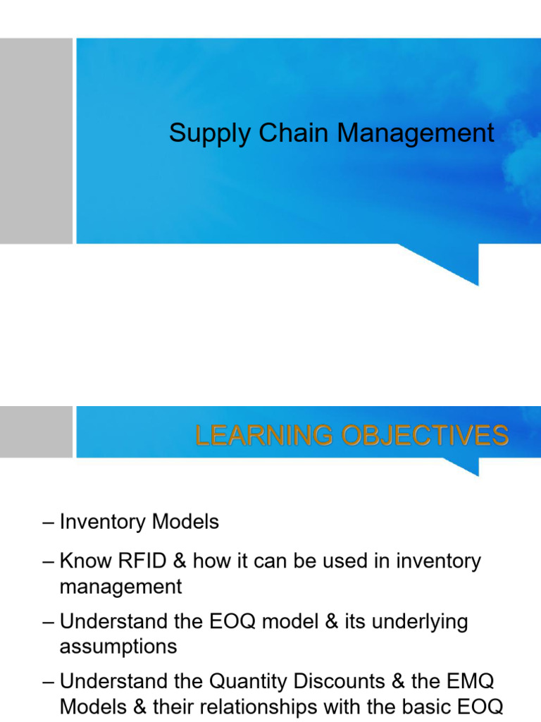Topic 3 Inventory Management - 2 | PDF | Inventory | Demand