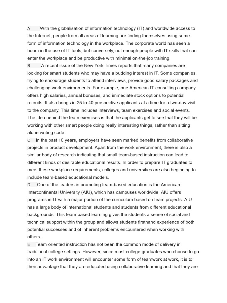 Reading Team Building | PDF | Learning | Communication