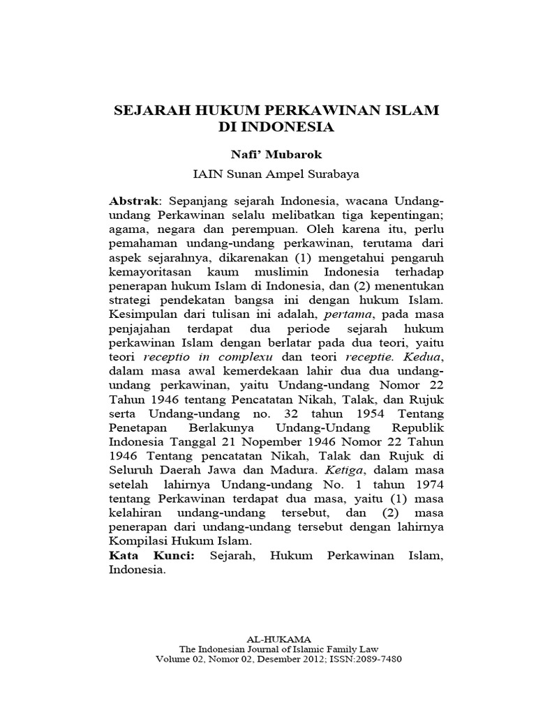 Tugas - Hukum - Perkawinan Islam Di Indonesia | PDF | Politik
