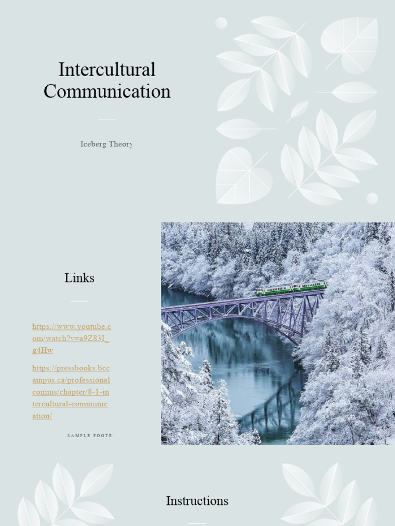 Intercultural Communication - Iceberg Model 2 | PDF