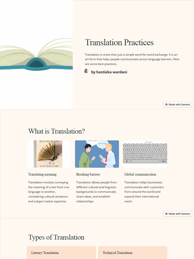 Translation Practices | PDF | Translations | Expert