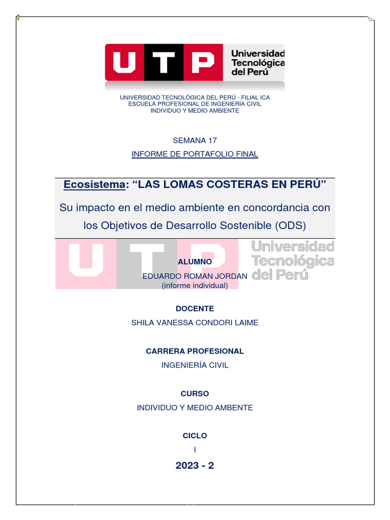 Portafolio Final - Eduardo Roman Jordan | PDF | Entorno natural ...