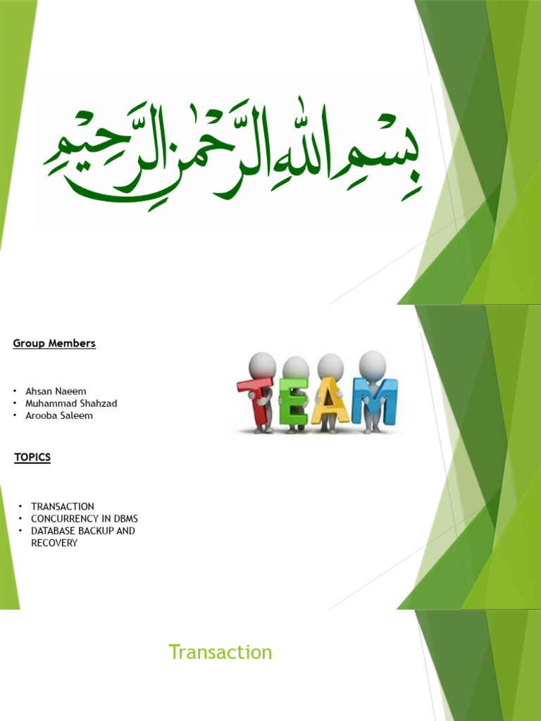 Database Presentation 1 Pdf Database Transaction Distributed Computing