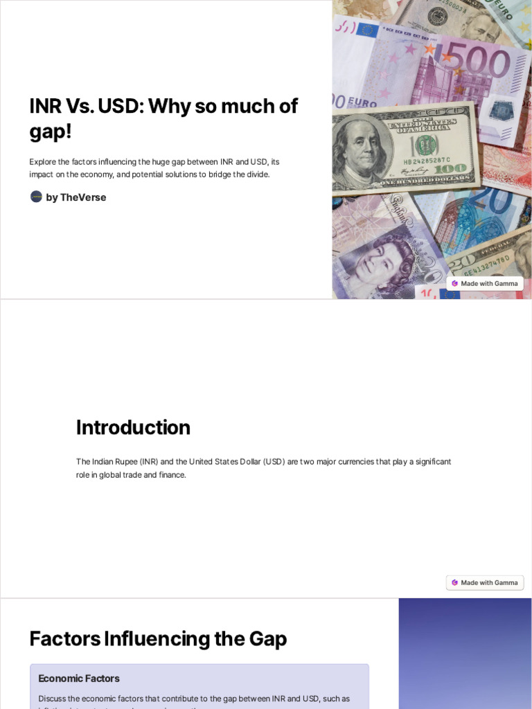 INR Vs USD Why So Much of Gap | PDF | United States Dollar | Exchange Rate