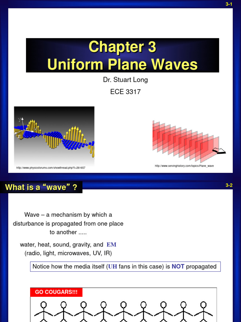 Uniform Plane Waves | PDF | Wavelength | Waves