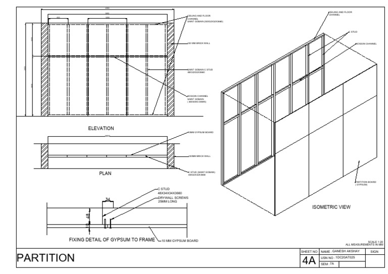 PARTITION Layout1 | PDF | Drywall | Building