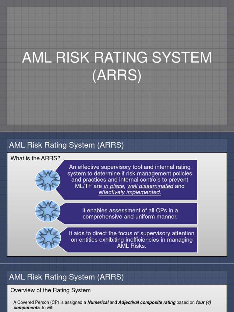 Fundamental AML Risk Rating | PDF | Internal Control | Money Laundering