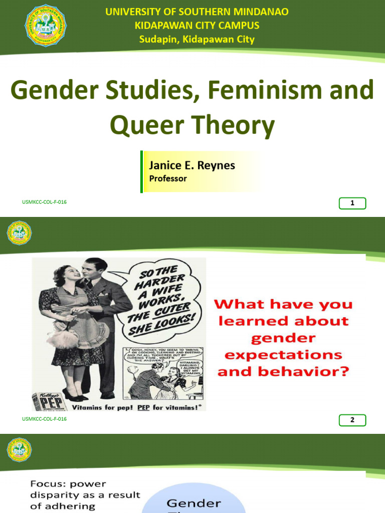 7 Gender Studies Feminism and Queer Theory | PDF | Gender Studies | Feminism