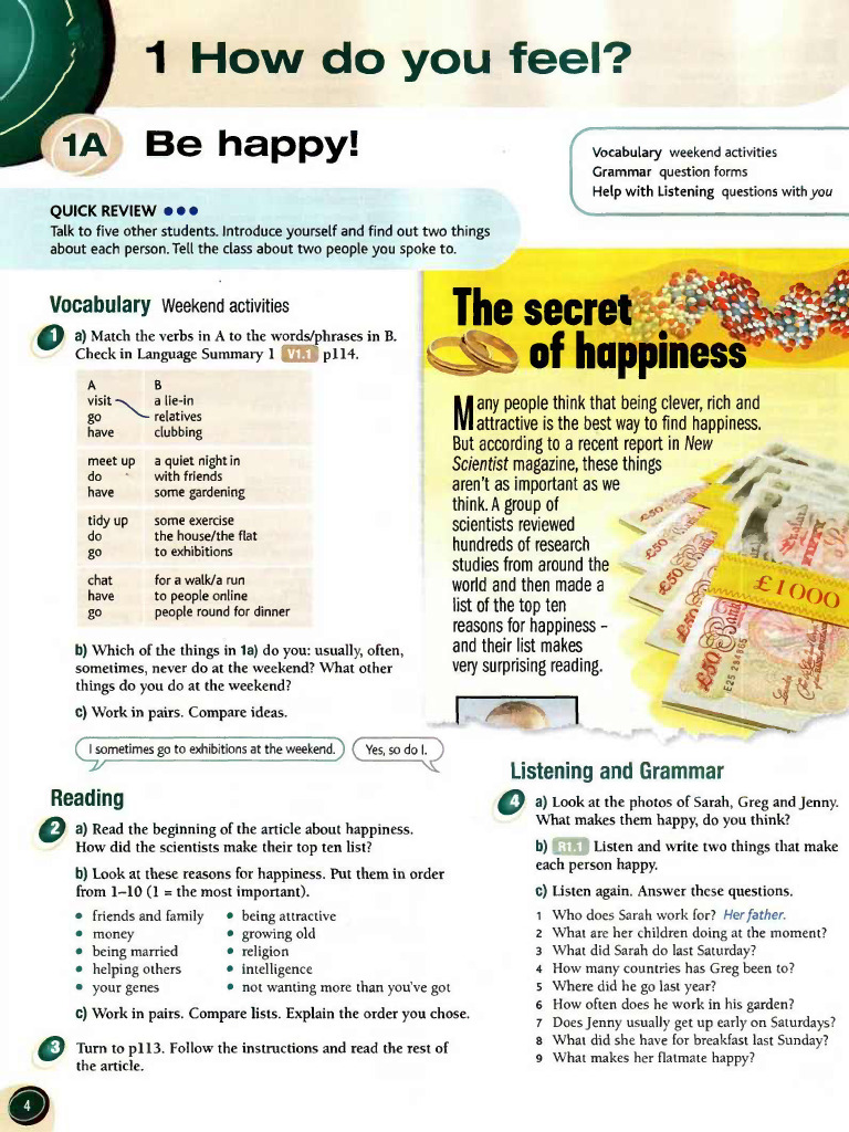 F2F - Student's Book - Units 1-5 | PDF