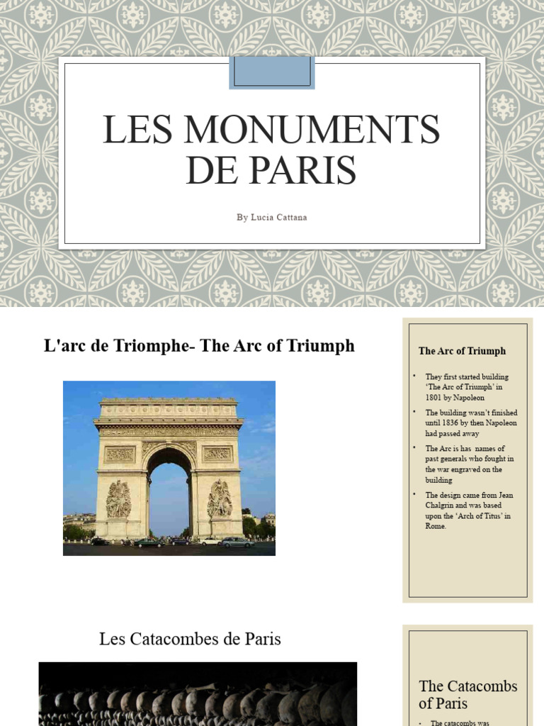 Iconic Paris Monuments Overview | PDF | Paris | Louvre