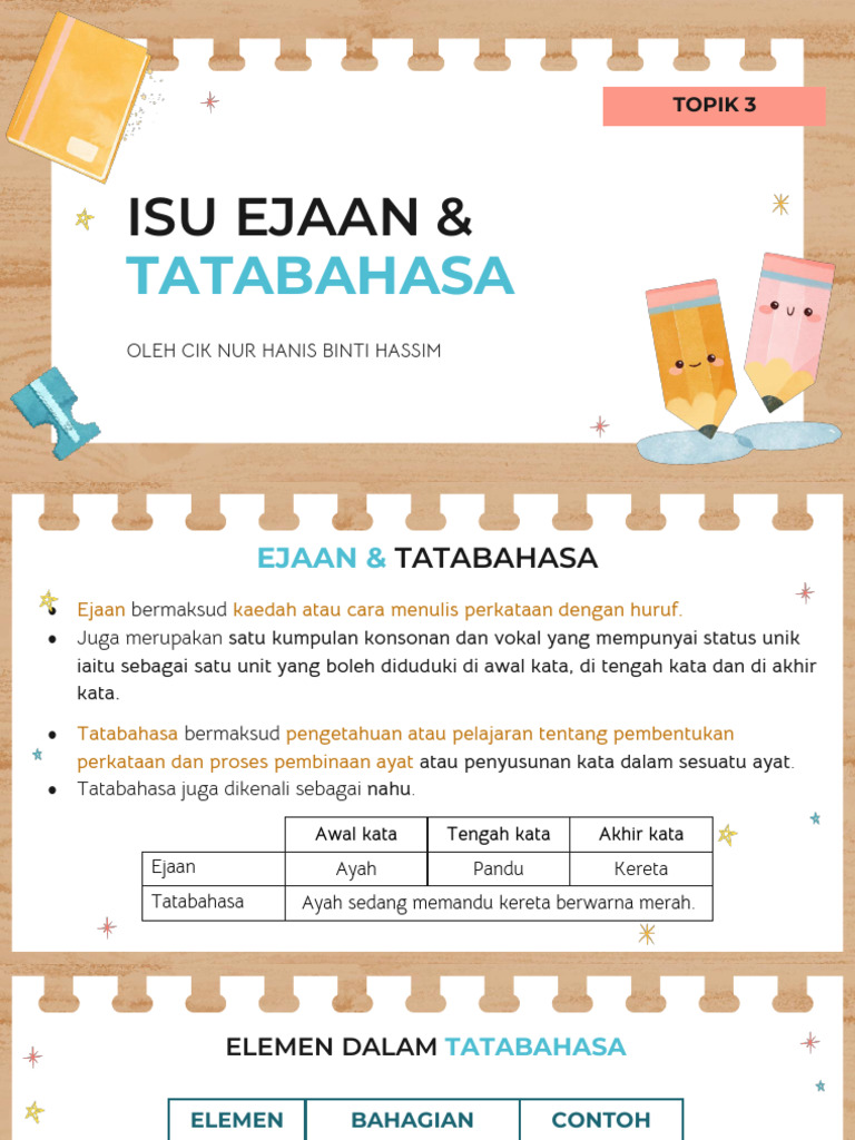 Ejaan & Tatabahasa | PDF