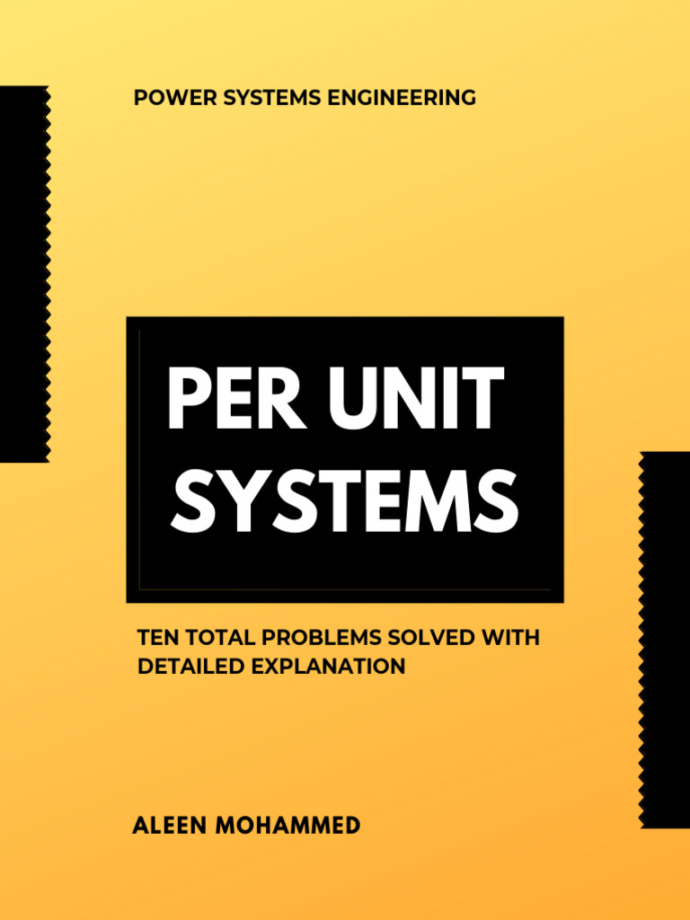 Preview Per Unit Systems Rev 4 | PDF | Transformer | Electrical Impedance