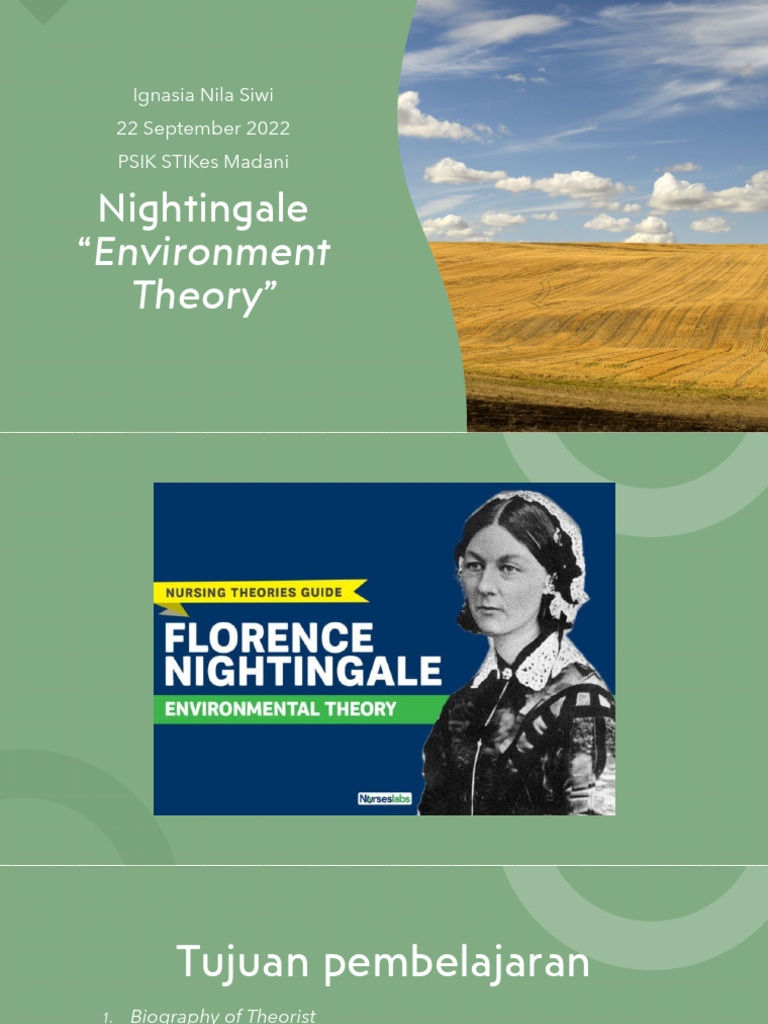 Nightingale (Environment Theory | PDF | Nursing | Florence Nightingale