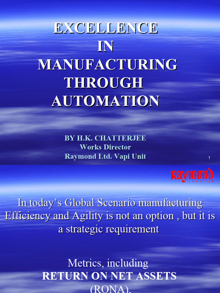 Textile - Excellence in Mfg. Through Automation | PDF | Automation | Textiles