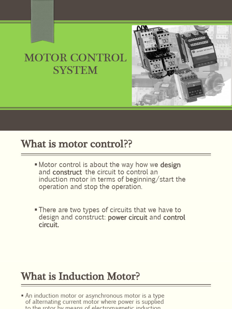 02 Introduction To Motor Control System | PDF | Electric Motor ...