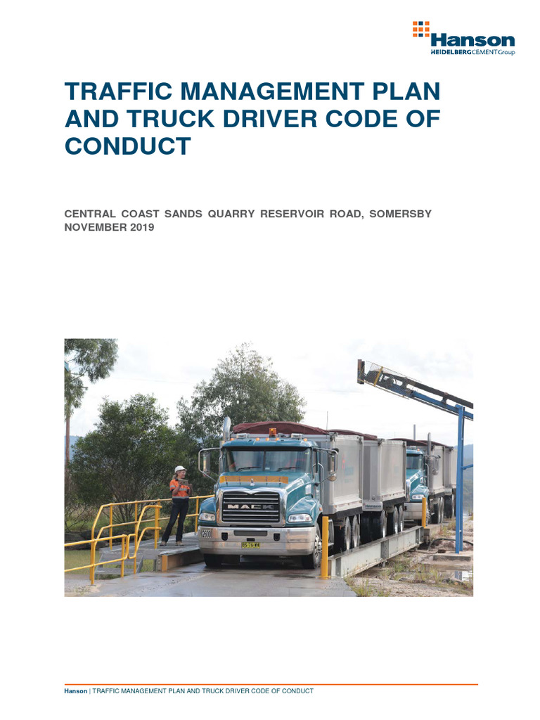 Central Coast Sands Quarry Traffic Management Plan Drivers Code of ...