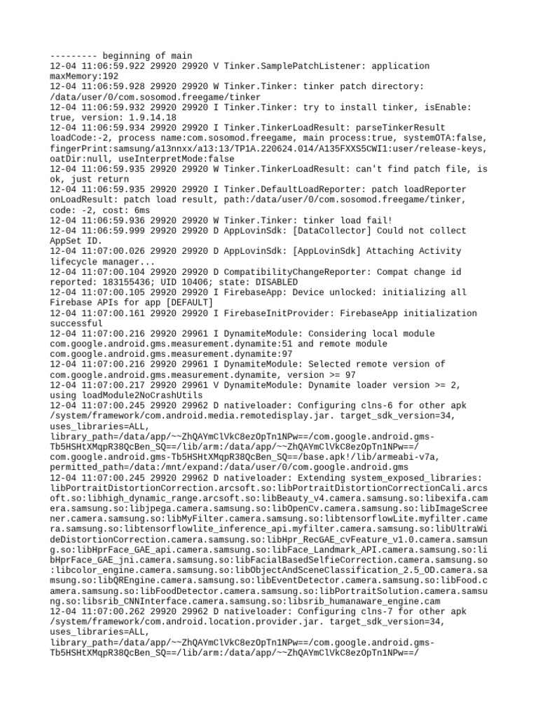 Eegame Logcat | PDF | Operating System Families | Computer Engineering